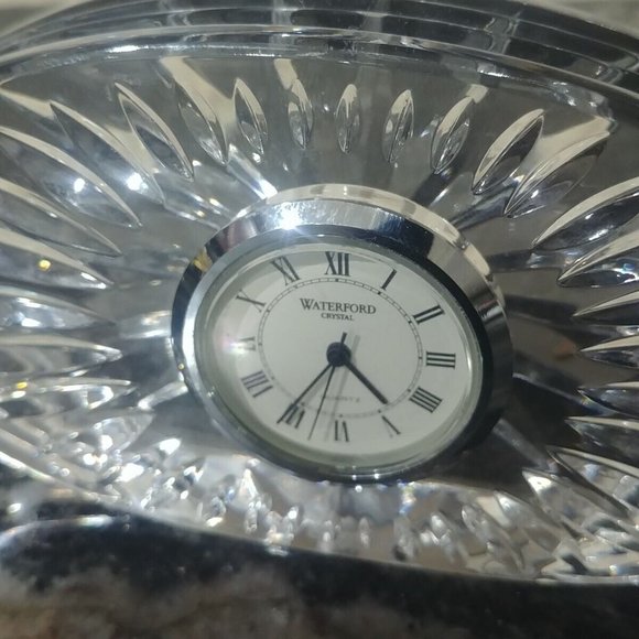 Waterford | Accents | Vintage Waterford Crystal Desk Night Stand Clock ...